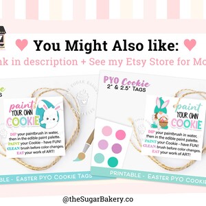 PYO COOKIE TAG, Pyo Easter Cookie Tags Instructions, Instant Download ...
