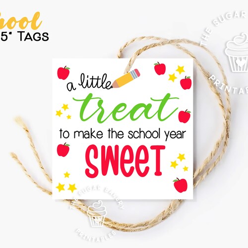 Printable It's Going to Be a Sweet School Year Gift Tag - Etsy