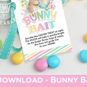 Bunny Bait Tag, Easter BUNNY BAIT TAG, Bunny Bait Printable, Easter ...