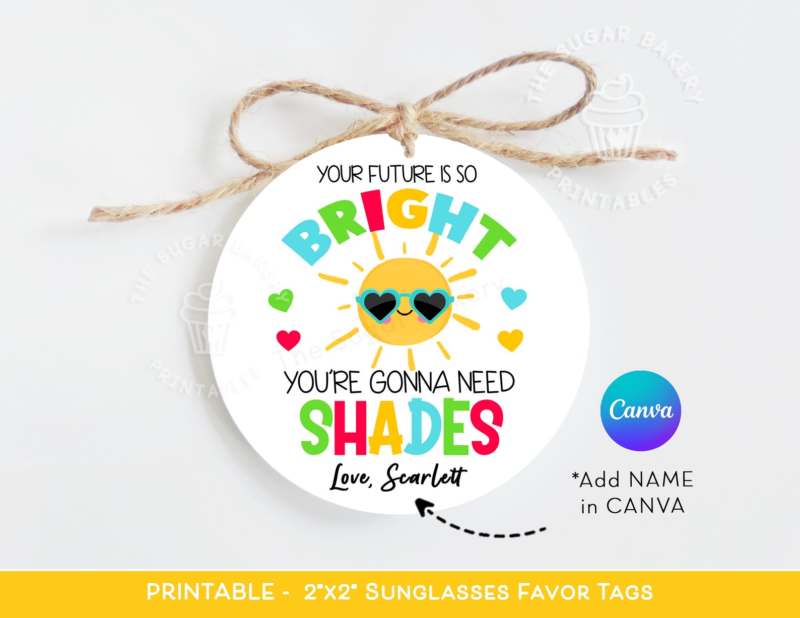 End of the Year Sunglasses GIFT TAGS, Future so Bright Gonna Need ...