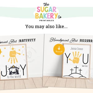 Easter Handprint Art, He is Risen Jesus Cross Resurrection Easter ...