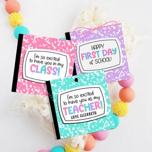 First Day of School Gift Tag Bundle Printable Back to School Tags ...