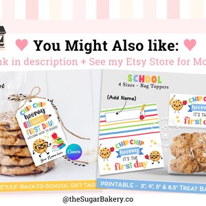 Printable Teacher Tags, If You Give a Teacher a Cookie, First Last Day ...