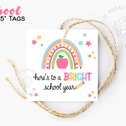 Welcome Back to School Gift Tag Editable First Day of School - Etsy