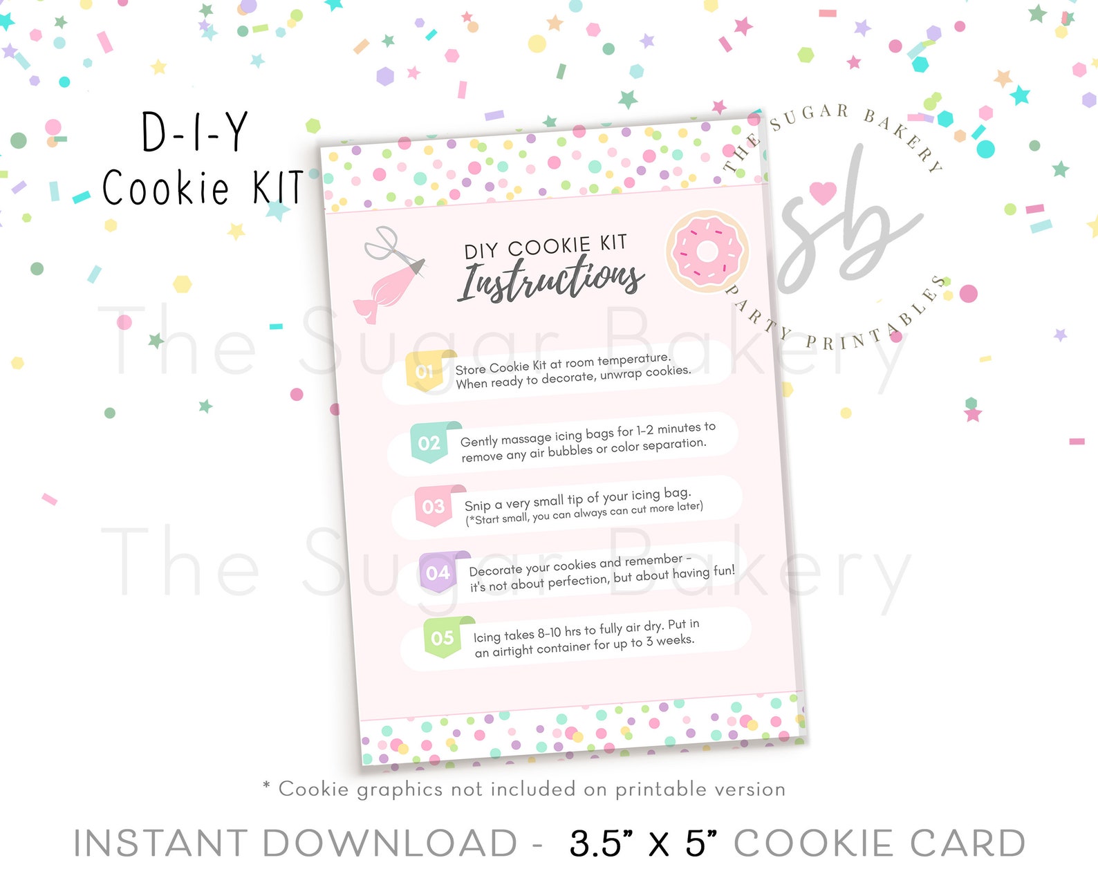 Printable DIY COOKIE Kit Instructions Instant Download | Etsy