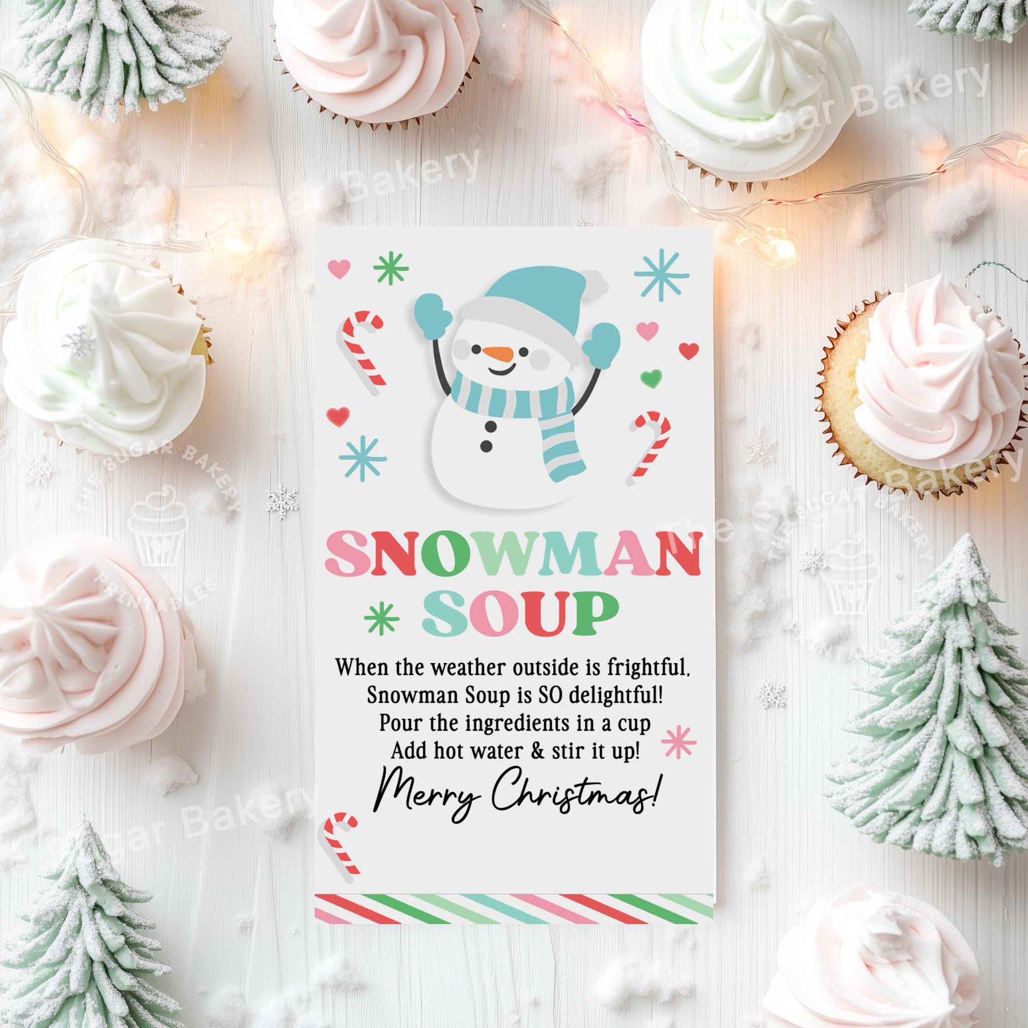 Printable Snowman Soup Tags Christmas Hot Chocolate Tags Christmas Hot ...