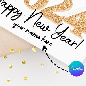 Printable New Years Tags 2024, Happy New Years Gift Tag, New Years ...