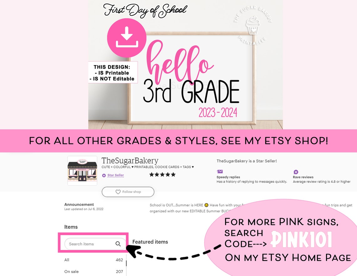 First Day of SENIOR YEAR Class of 2026 Sign Printable 12th Grade Sign ...