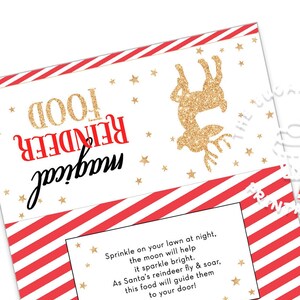 Printable Reindeer Food Topper, Magical Reindeer Food Bag Topper ...