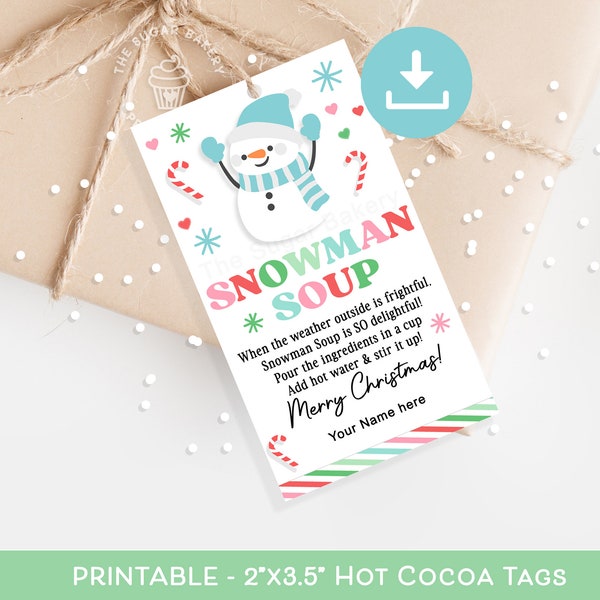 Snowman Soup Poem - Etsy