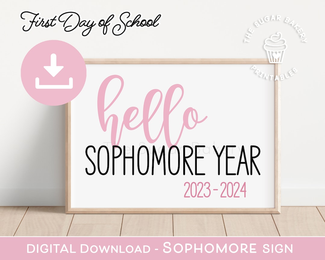 First Day of SOPHOMORE YEAR, 1st Day of 10th Grade, Hello Sophomore ...