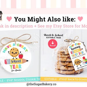 Welcome Back to School TAG, Happy 1st First Day of School Gift Tag ...