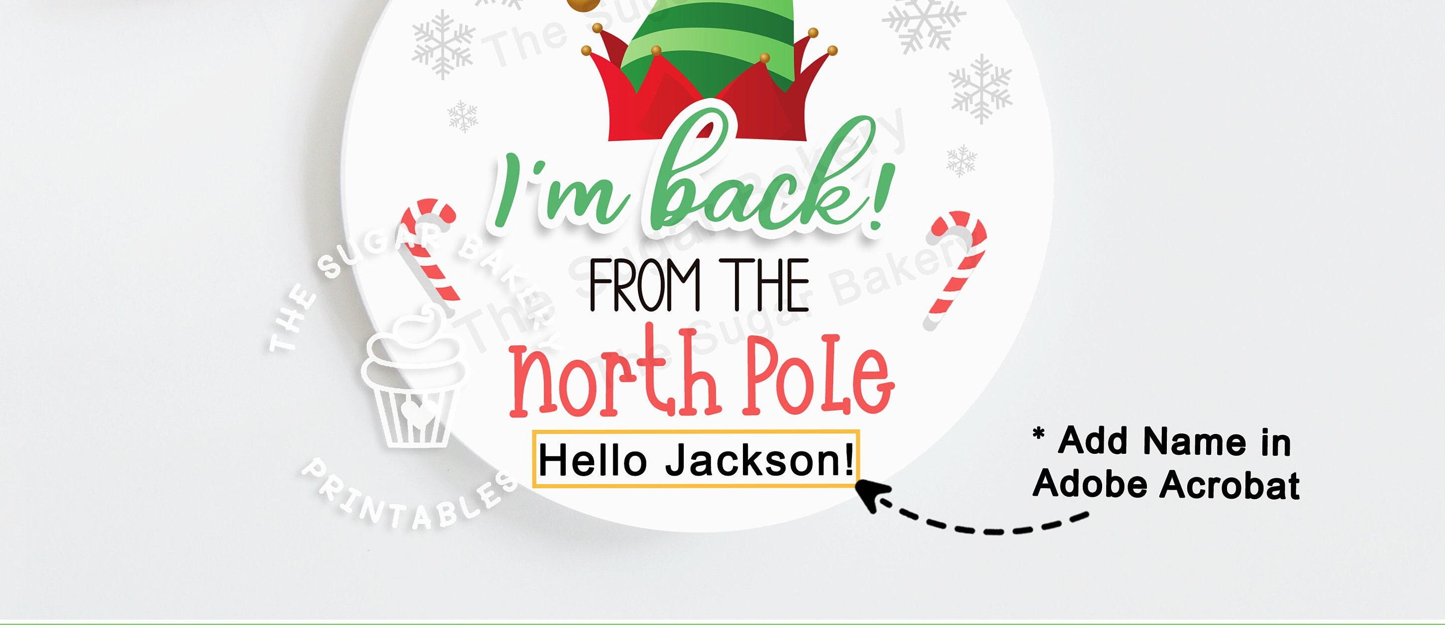 I'M BACK ELF Tags Printable Elf Christmas Tags Elf - Etsy
