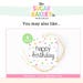 Happy Birthday Printable Cookie TAGS, Rainbow Polka Dot Birthday Gift ...