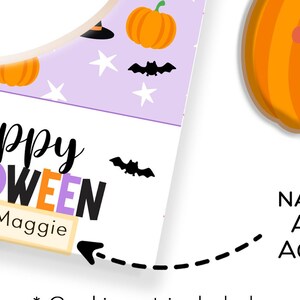 Happy Halloween Cookie Card, 3.5x5 Mini Cookie Card, 5x7 Cookie Card ...