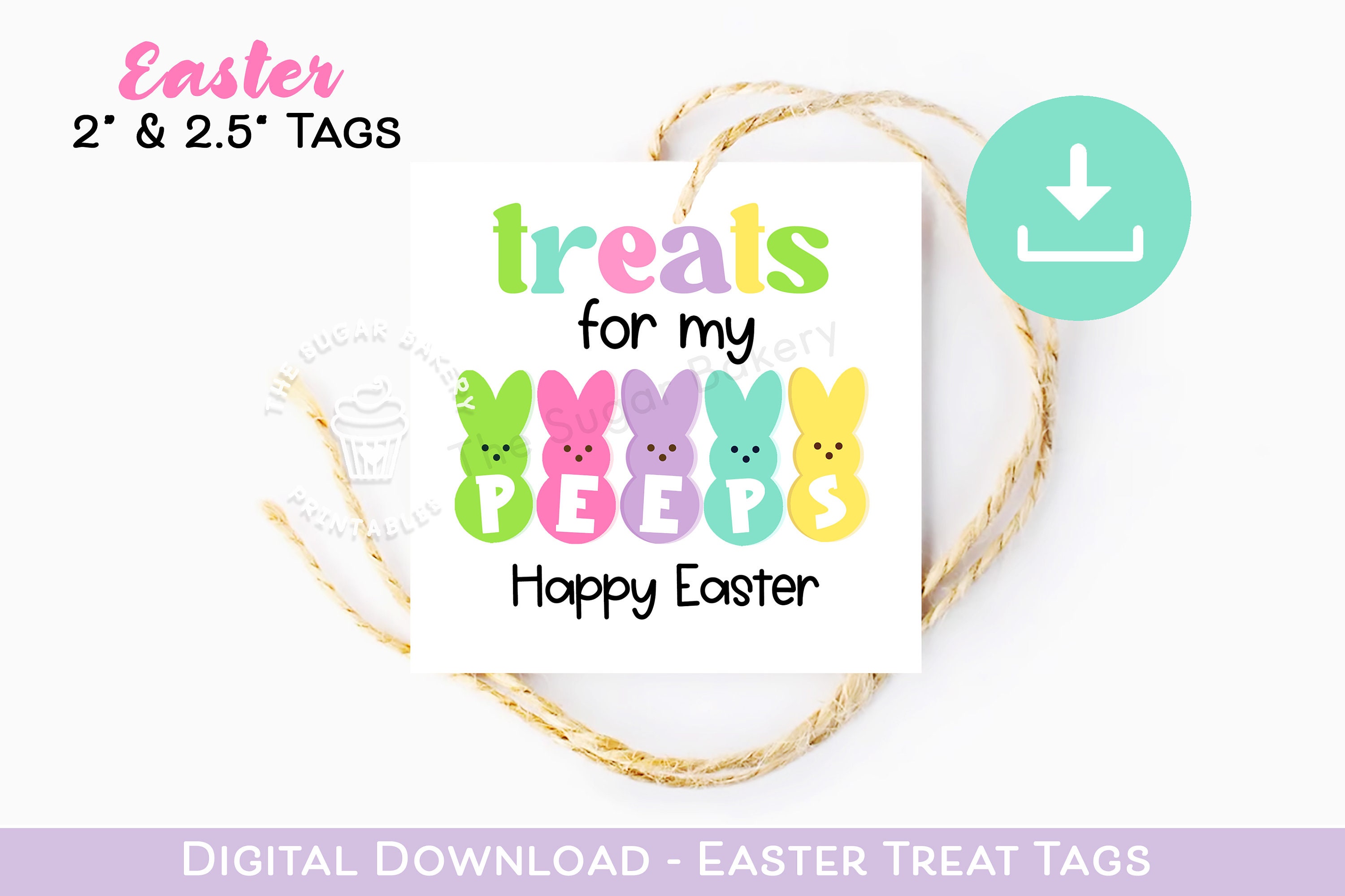 Treats for My PEEPS TAGS EASTER Peeps Cookie Tags Easter - Etsy UK