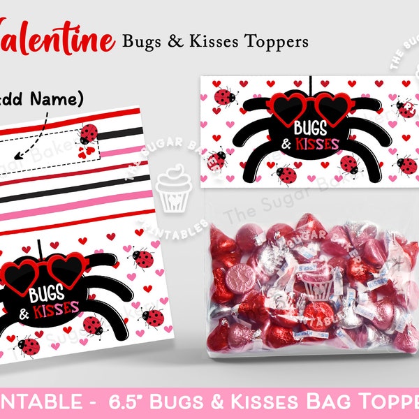 Bugs and Kisses Printable - Etsy