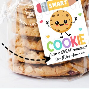 You Are Such a SMART COOKIE Tag, End of Year Student Gift Tag ...