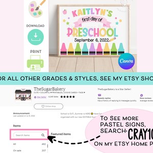 First Day of JUNIOR KINDERGARTEN Sign, 1st Day of Jr. Kindergarten ...