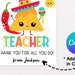 NACHO Average Teacher Tag, Teacher Appreciation Gifts, End of Year Gift ...