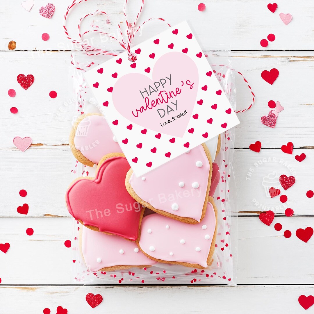Printable Happy Valentines Day Gift Tag, Valentines Day Tag, SWEET ...
