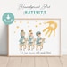 Christmas NATIVITY Handprint Art, WISE MEN Still Seek Him, We Three ...