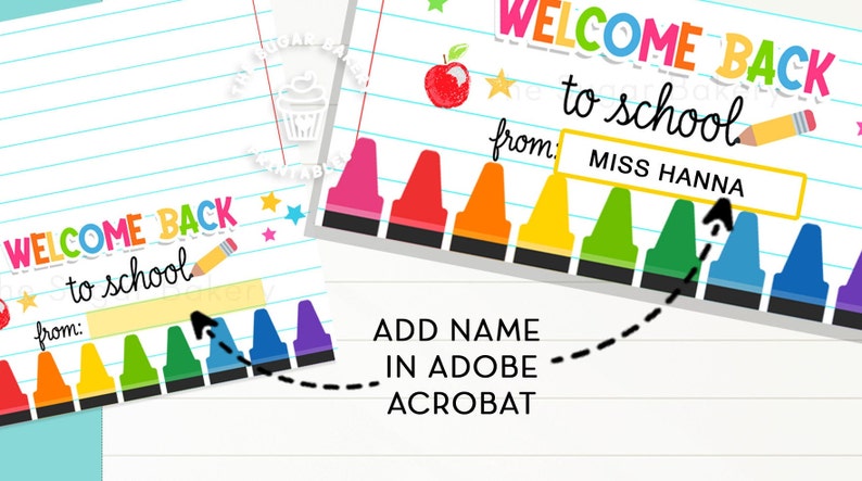 Back to School TREAT Bag TOPPER, PRINTABLE First Day of School Cookie ...