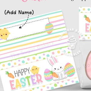 Easter Treat Bag Topper, Easter Cookie Bag TOPPERS, Treat Bag Topper ...