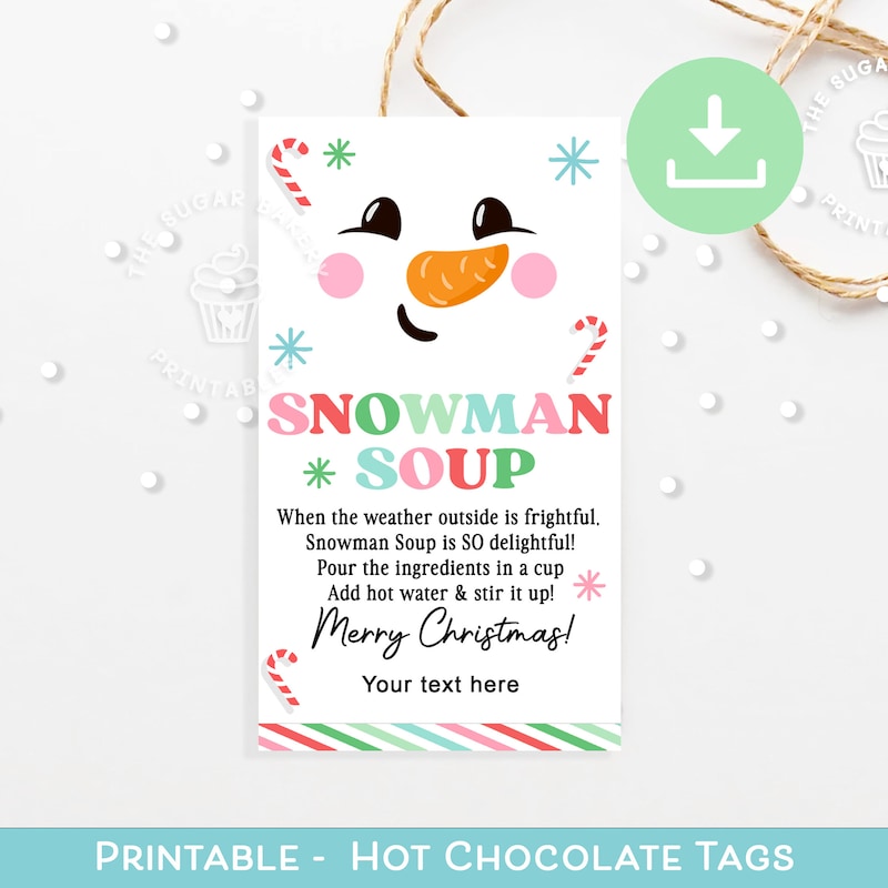 Hot Cocoa Tag Poem - Etsy