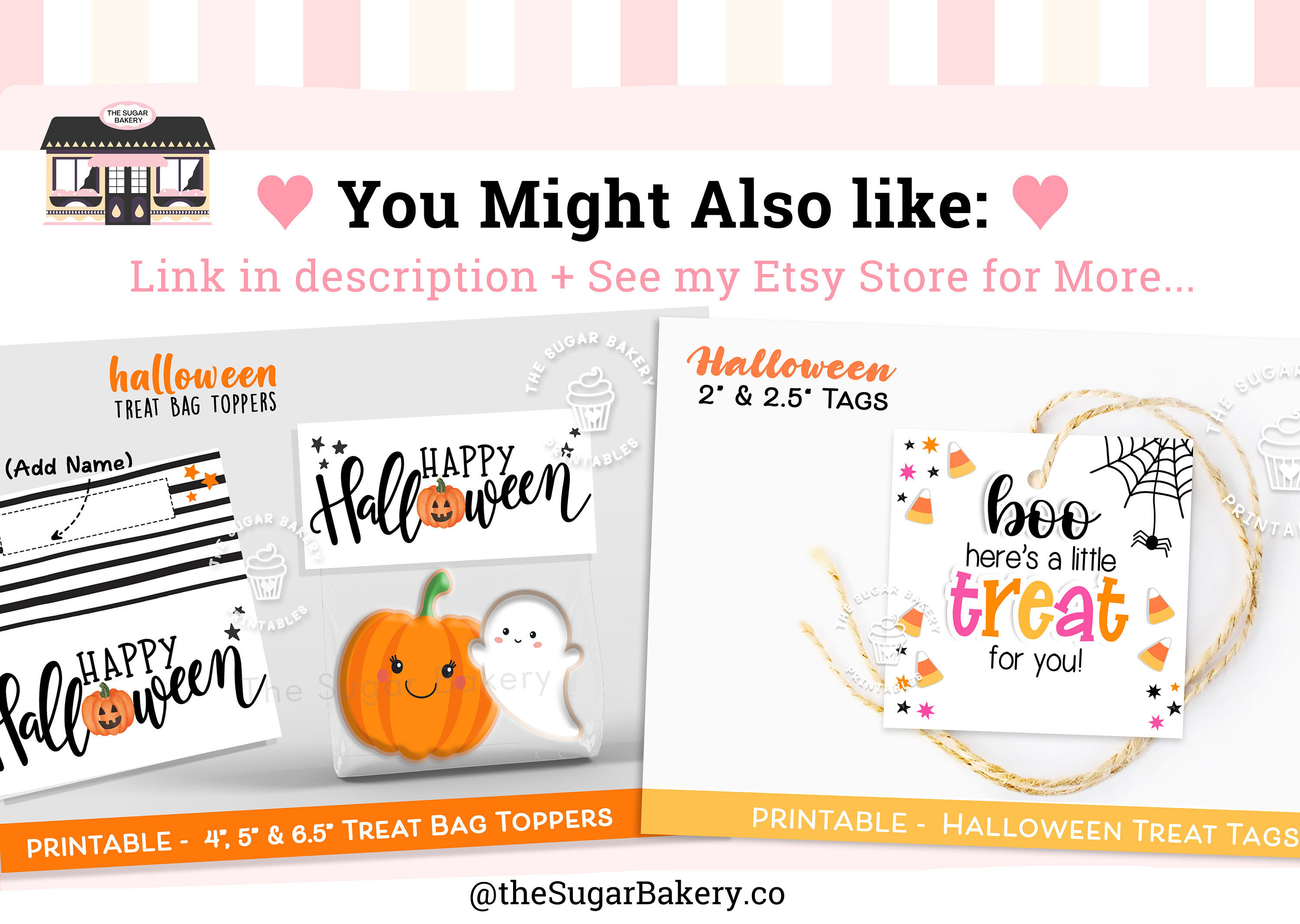 EDITABLE Halloween Gift Tags, Happy Halloween Cookie Tags, Trick or ...