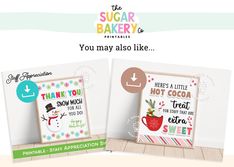 Printable Hot Cocoa Staff & Teachers Sign, Hot Chocolate Sign, Staff ...