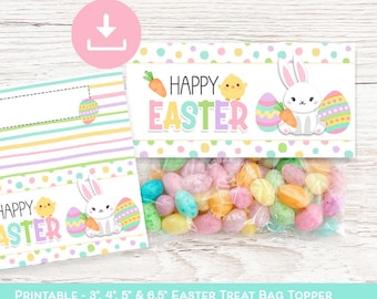 Printable Digital Small Easter Bag Topper - Etsy