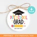 Preschool Graduation Tag Printable, PRESCHOOL Graduation Tag ...