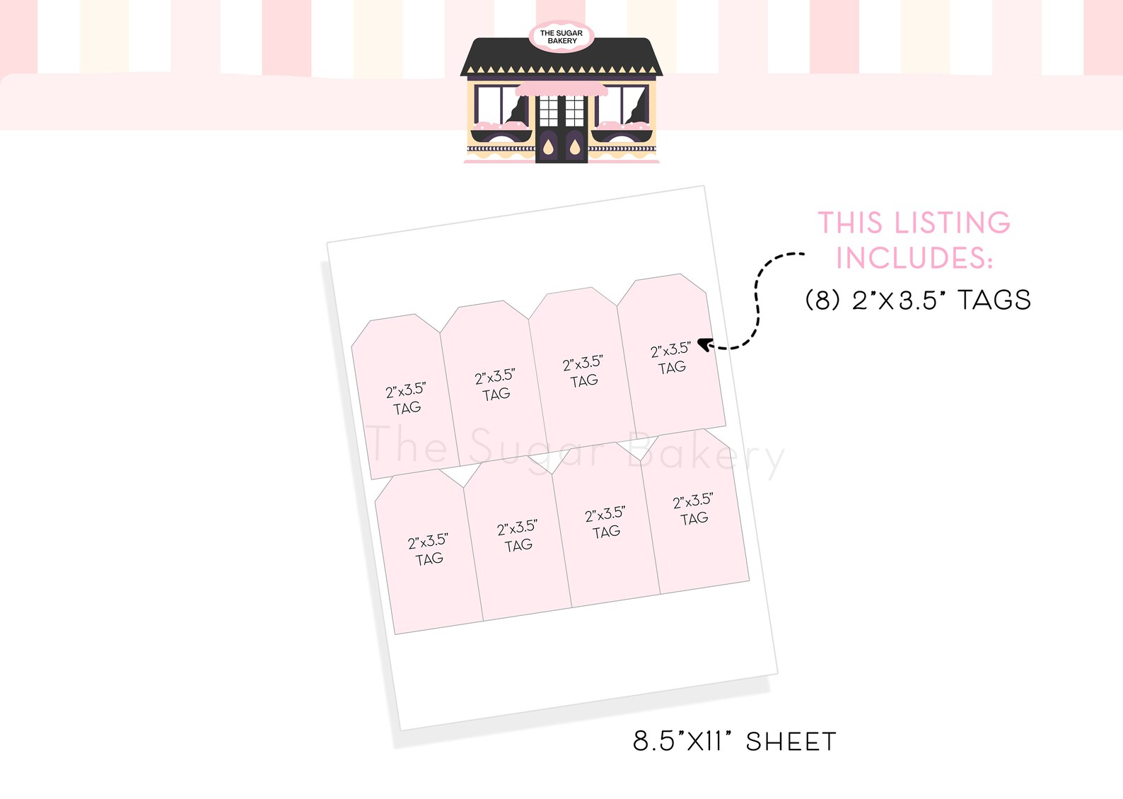 Merry & Bright Christmas Lights Tag Christmas Cookie Tag - Etsy