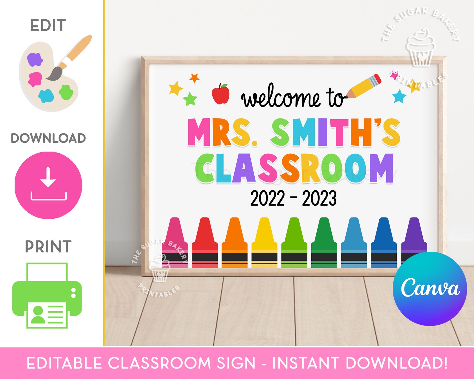 First Day of School CLASSROOM SIGN Welcome to My Classroom - Etsy