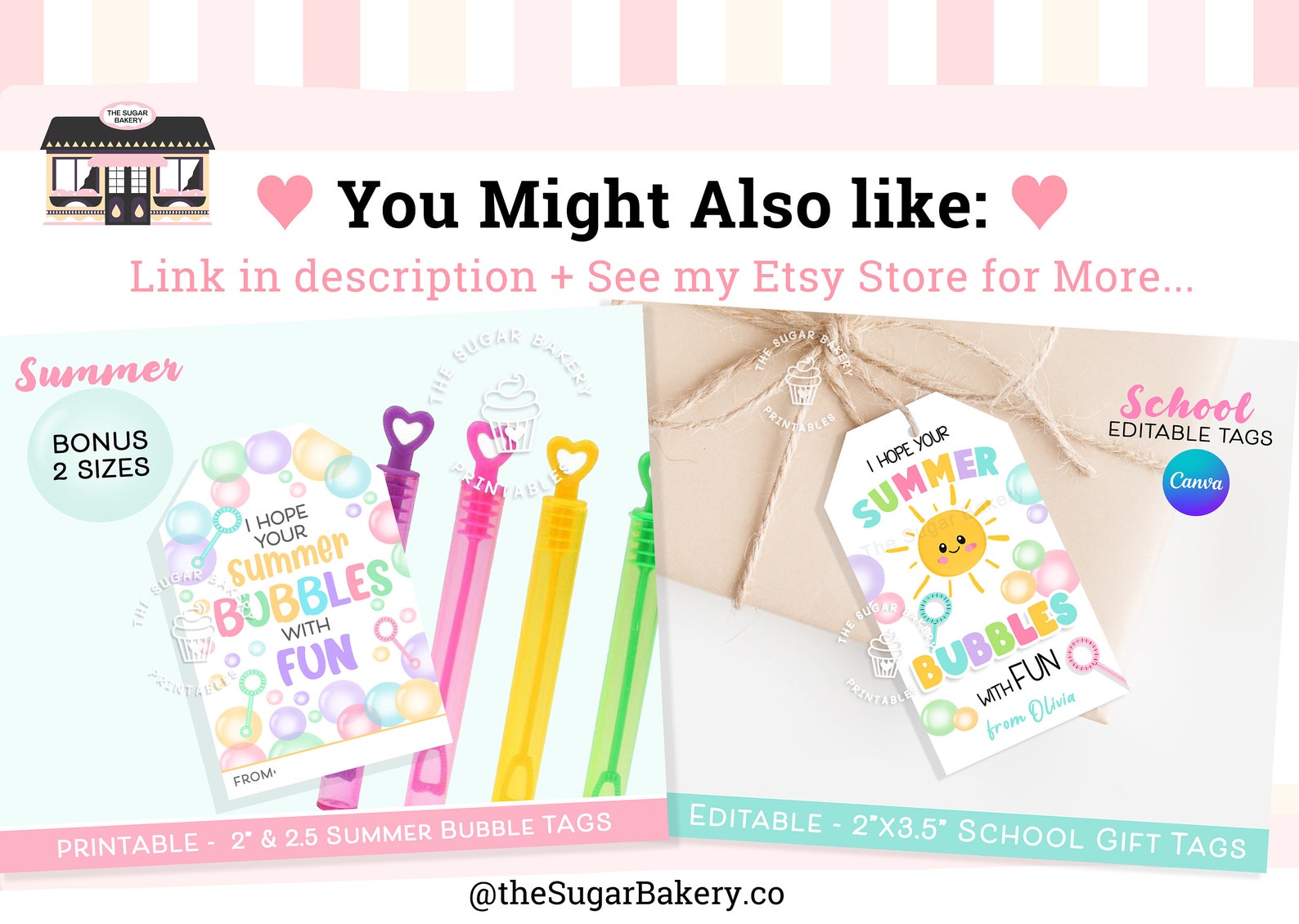 End of the School Year Bubble TAGS, I Hope Your Summer BUBBLES With Fun ...