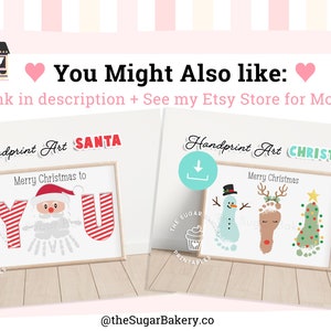 Holiday Handprint Craft Bundle Christmas Handprint Art Preschool ...