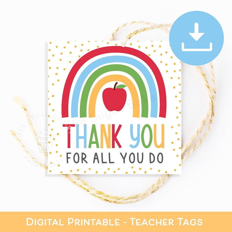 Teacher Appreciation Tags - Etsy
