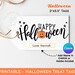 EDITABLE Halloween Gift Tags, Happy Halloween Cookie Tags, Trick or ...