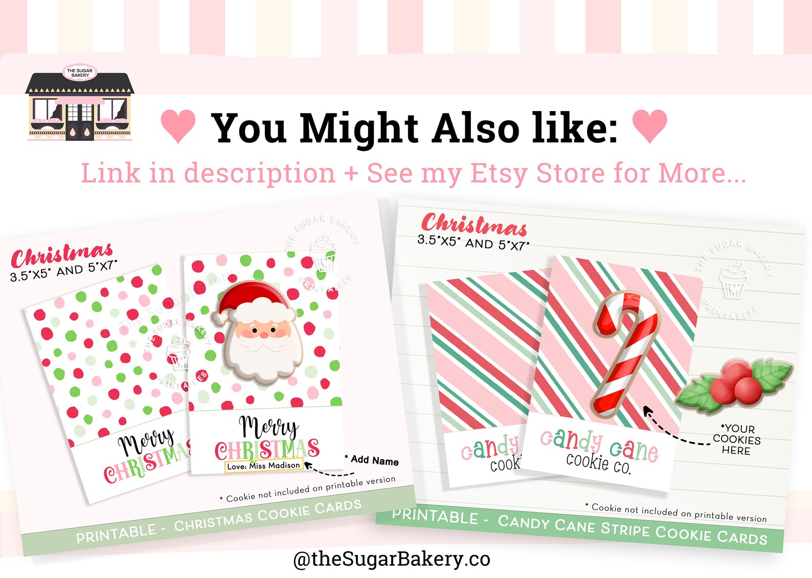 Merry Christmas Santa Cookie Bag Topper, Christmas Treat Bag Toppers ...