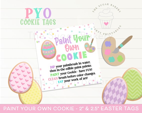 PYO COOKIE TAG Pyo Easter Cookie Tags Instructions Instant - Etsy