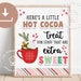 Printable Staff Hot Chocolate Sign, Employee Staff Appreciation Cocoa ...