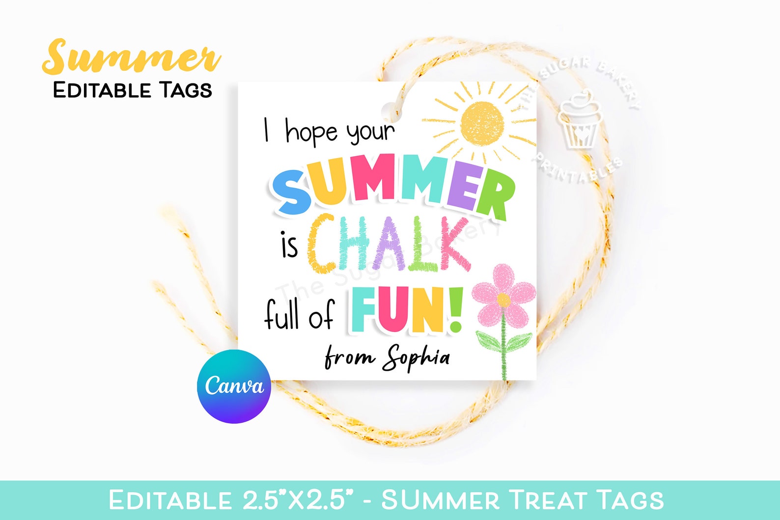 End of the School Year CHALK TAGS, I Hope Your Summer is Chalk Full of ...