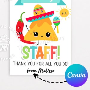 NACHO Average STAFF Tag, Gift Ideas for Staff, Employee Gift Tags ...