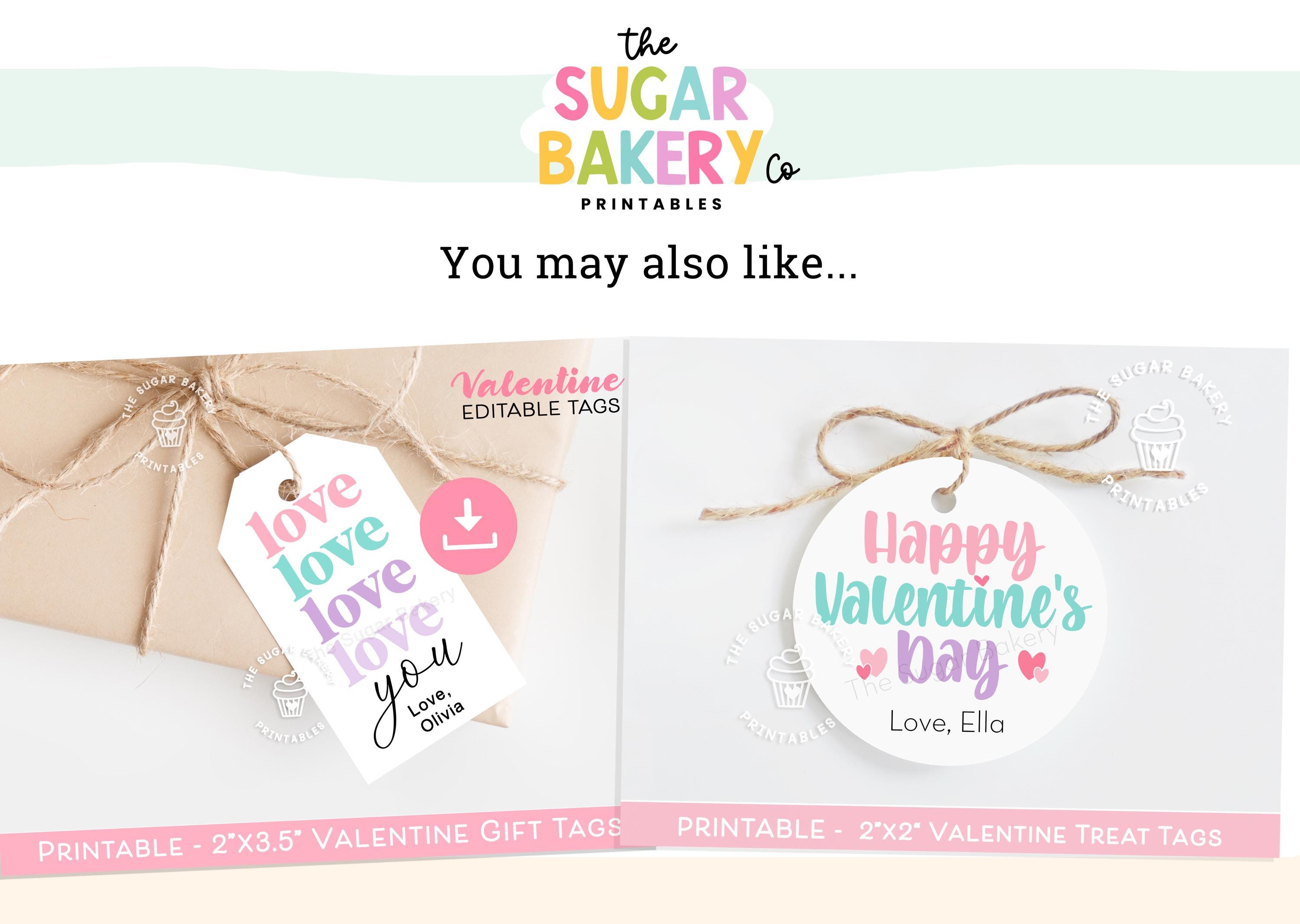 Printable Valentine Treat Tag, A Valentine SWEET Treat Tag, Teacher ...