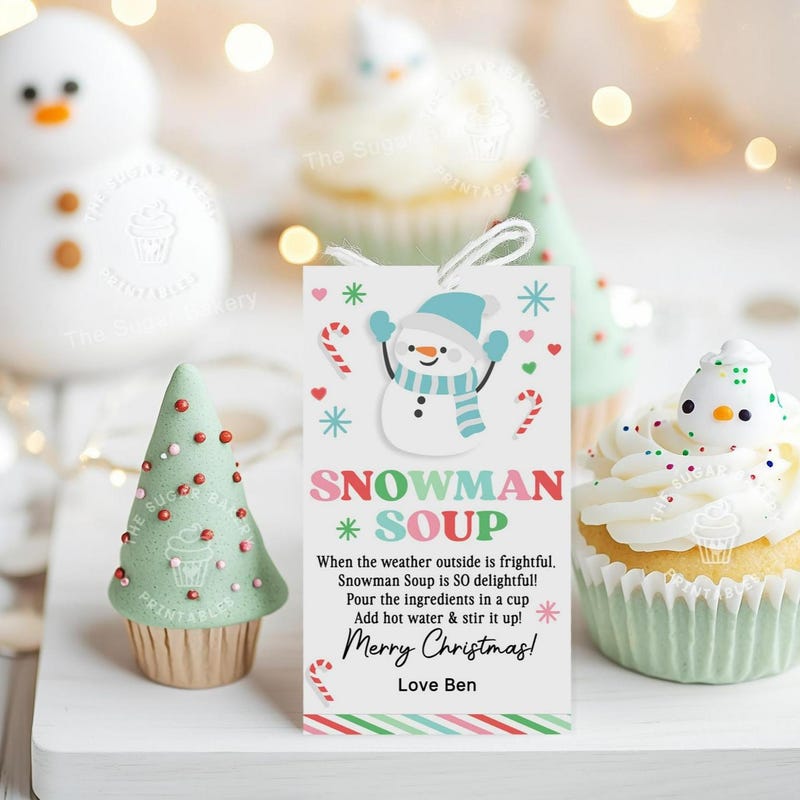 Snowman Soup Poem - Etsy