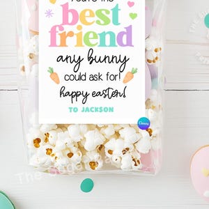 Printable Easter Gift Tag Best Friend Easter Somebunny Treat Tag ...