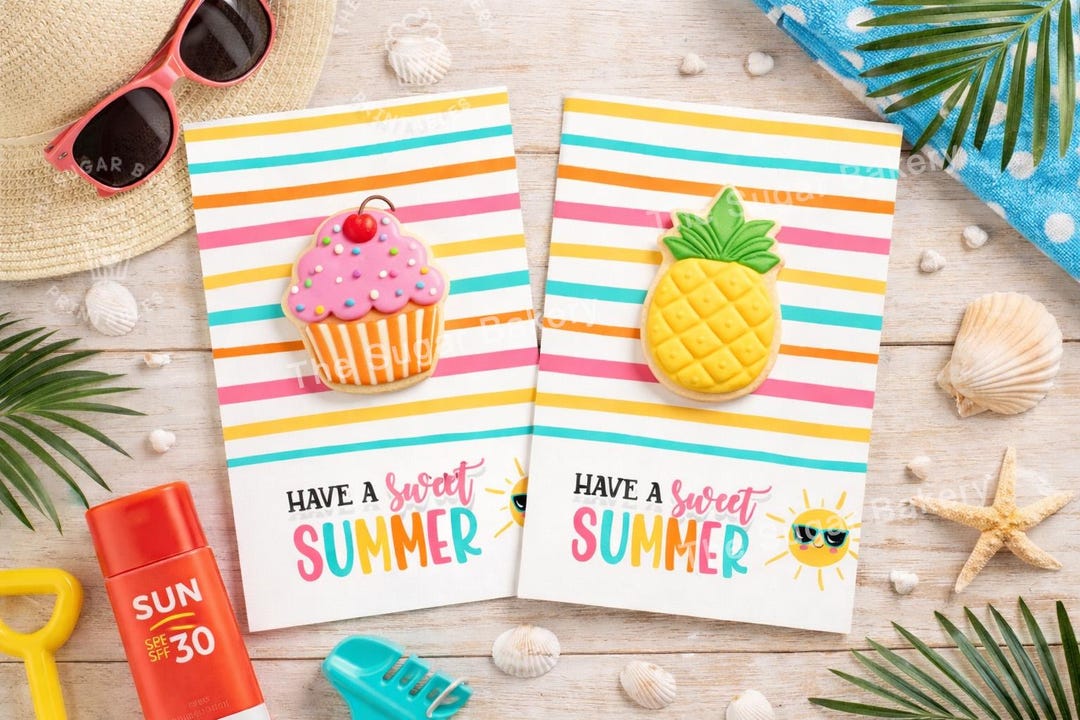 Printable Sweet Summer Cookie Card, Have a Sweet Summer Cookie Card ...