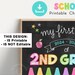 FIRST Day of 2nd GRADE Sign Printable 2nd Grade School Sign 2nd Grade ...