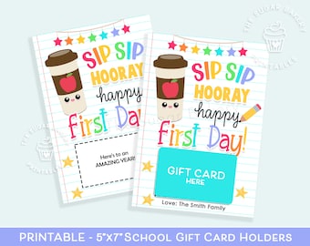 Personalized First Day of School Teacher Gift | Starbucks Style Cup ...